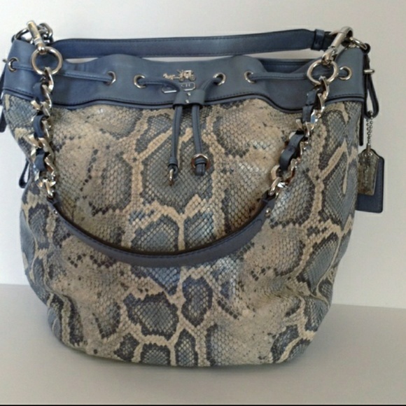 Coach | Bags | Coach Madison Marielle Python Leather Bag | Poshmark
